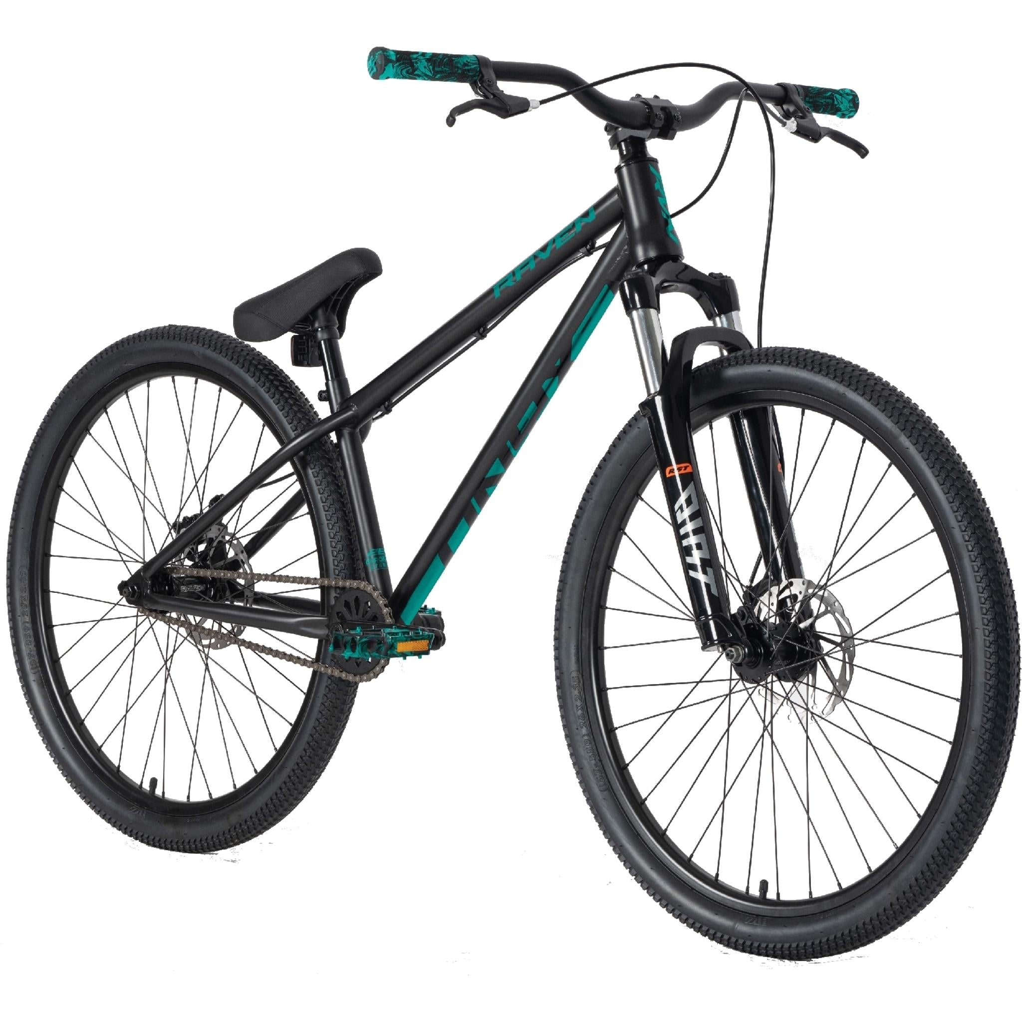 Raven 26'' ONYX Dirt Jumper Black Teal 26inch – Bicycle Centre