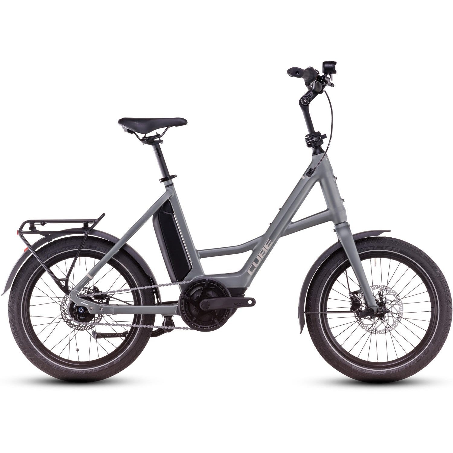 Cube Compact Hybrid Comfort 500 Electric Compact Bike Flashgrey'n'Smok ...